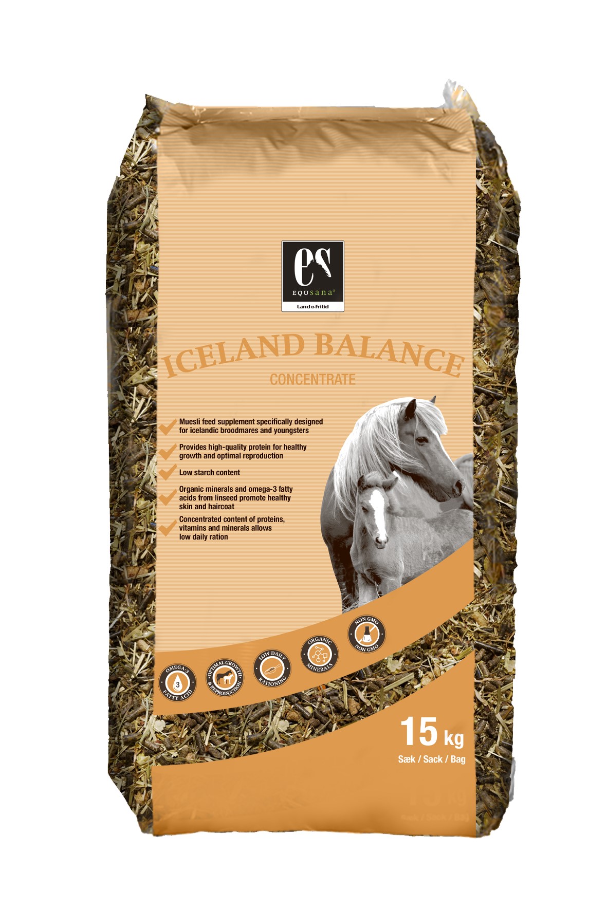 EQUSANA ICELAND BALANCE - Rig på svovl, zink, kobber